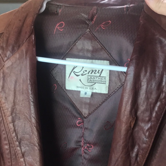 Remy Leather | Jackets & Coats | Vintage Leather Jacket | Poshmark